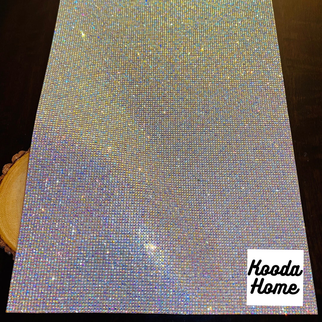 Rhinestone Self-adhesive Sheet Sticker 15.75"x9.45"| Bling Crystal DIY ...