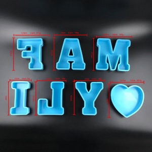 Jumbo 6'' Inch Huge Alphabet Mold ,large Letter Silicone Mold, Large ...