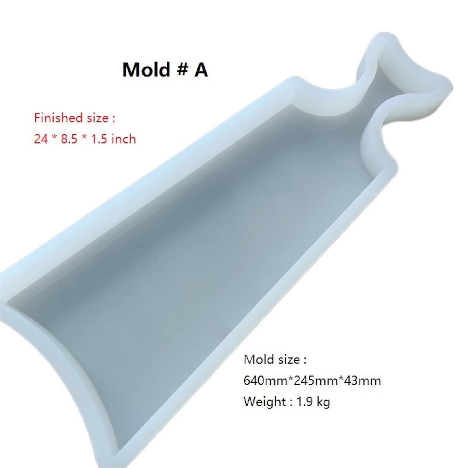 6 Styles Rectangle Cutting Board Mold With Handle -DIY Reusable Epoxy ...