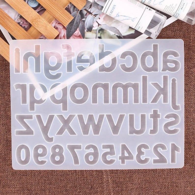 Lowercase Number Alphabet Silicone Mold Lower Case Letter - Etsy