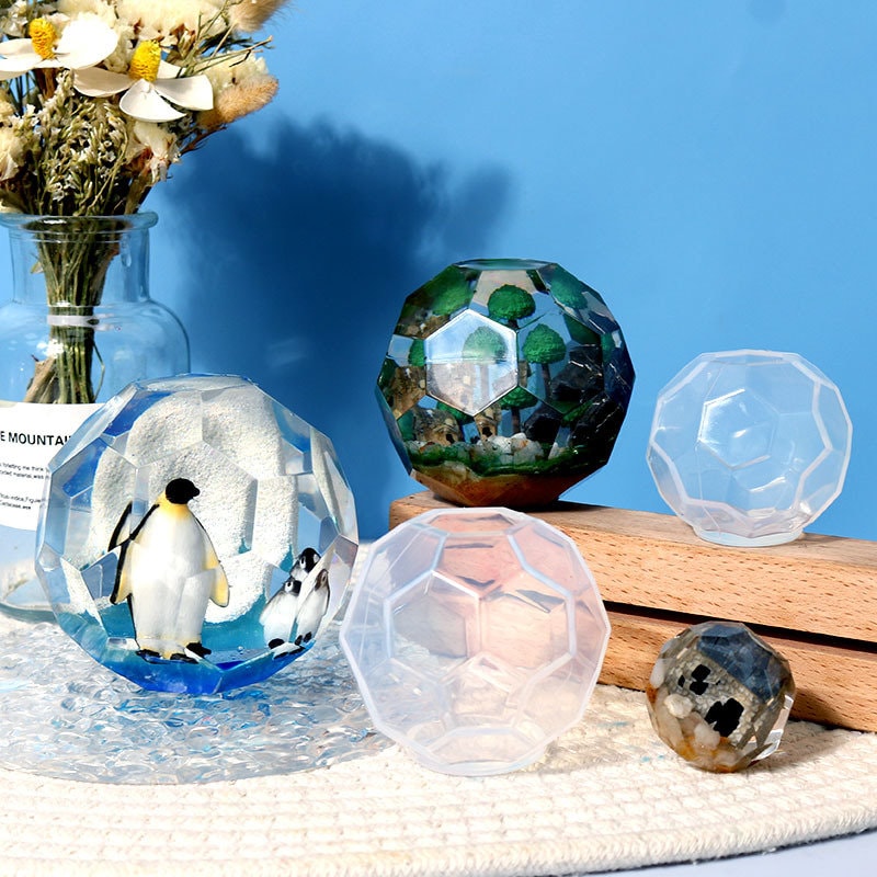 Hexagon Ball 1 2 3 4 Inch Silicone Ball - Etsy