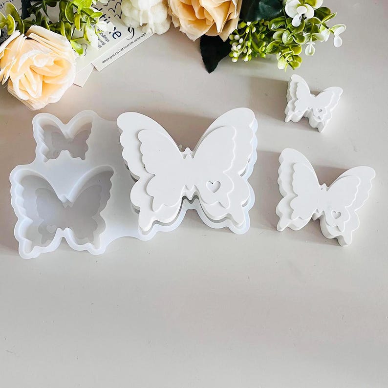 3pcs Silicone Mold for Butterfly Mold Spring Butterflies Mold Epoxy ...