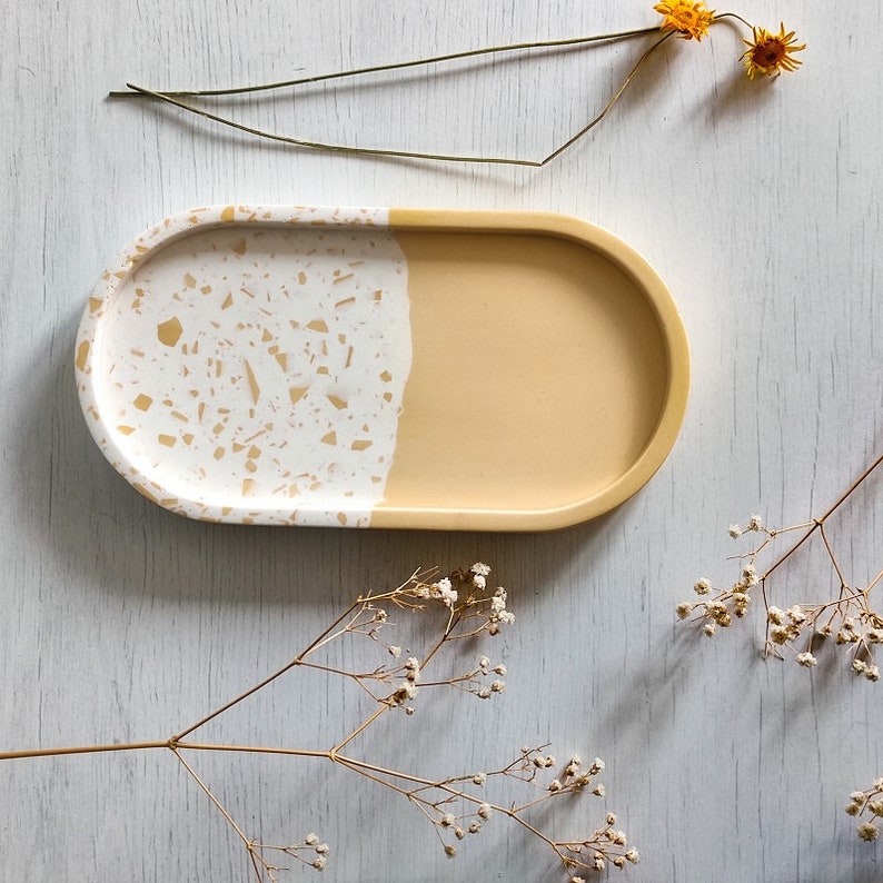 Oval Round Tray Mold Jesmonite Terrazzo Cup Mat Molds - Etsy