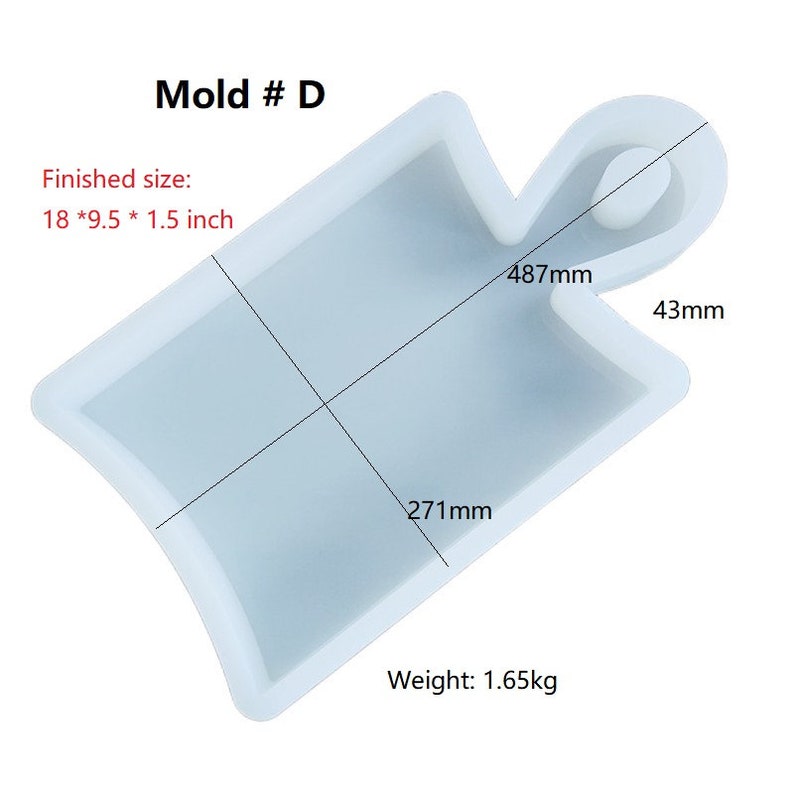 6 Styles Rectangle Cutting Board Mold With Handle DIY - Etsy