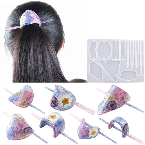 Silicone Mold Hair Clips for Resin Molds Hair Barrette UV - Etsy