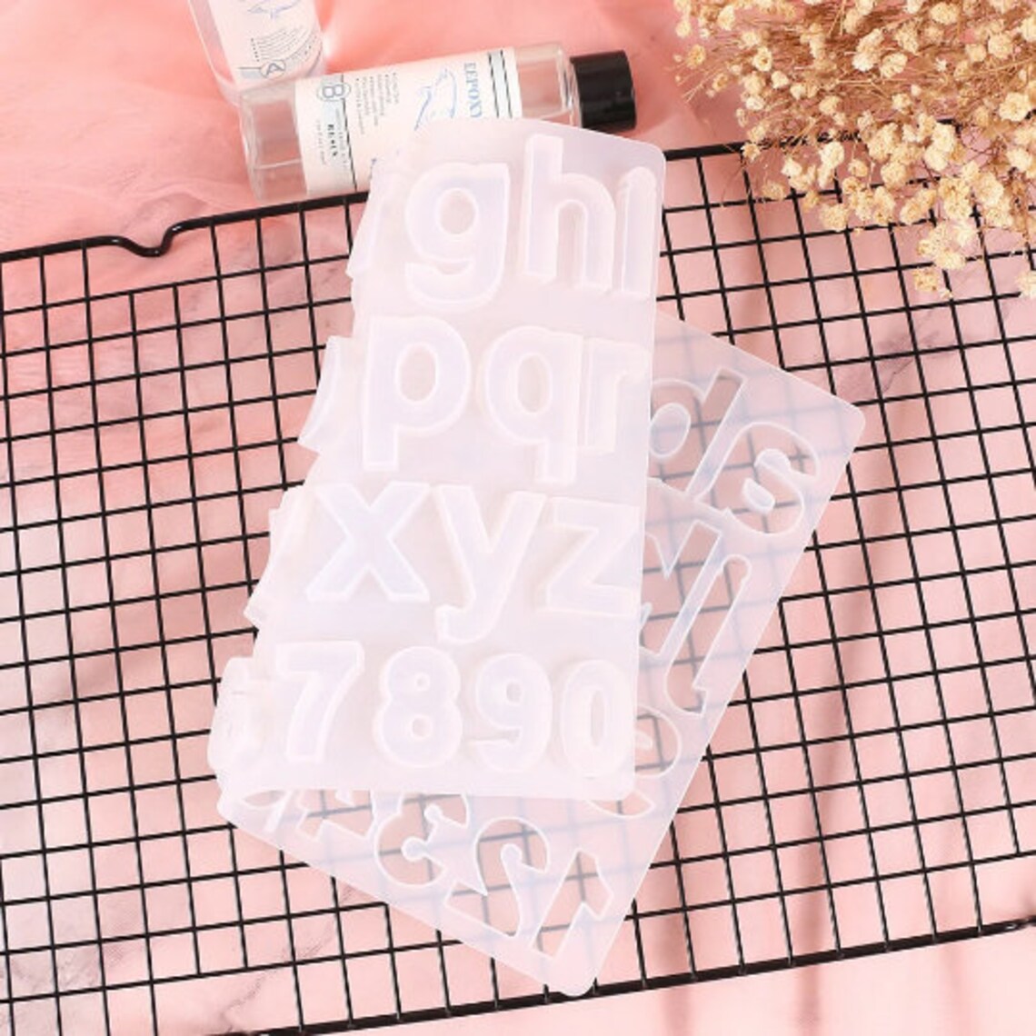 Lowercase Number Alphabet Silicone Mold Lower Case Letter - Etsy