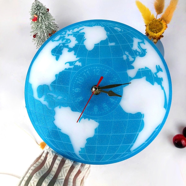 Concrete World Map Wall Art - Etsy