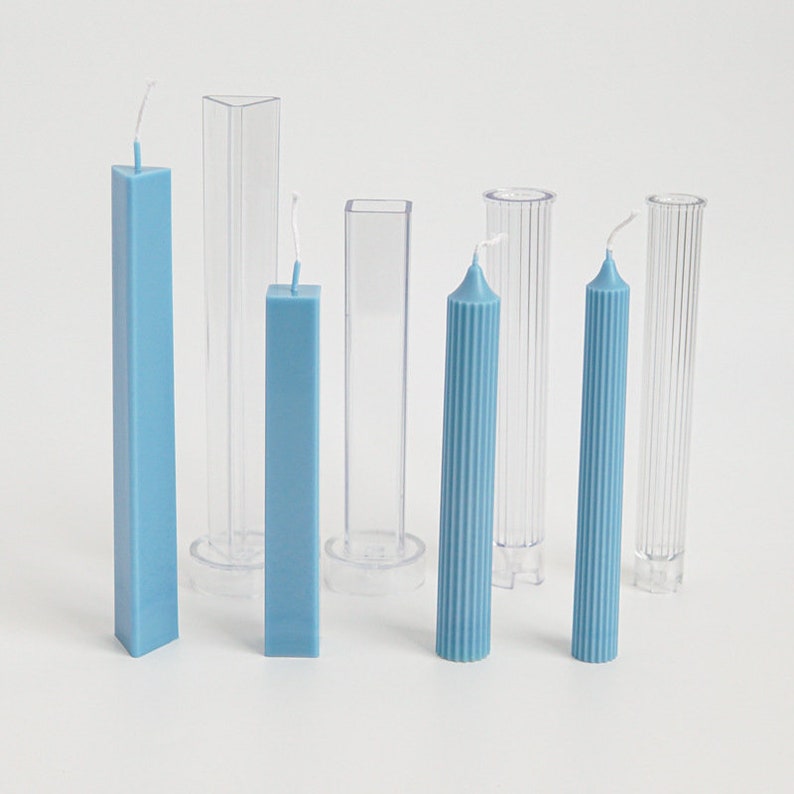 Long and Thin Candle Acrylic Mold ,DIY Soy Wax Beewax Handmade Candle ...