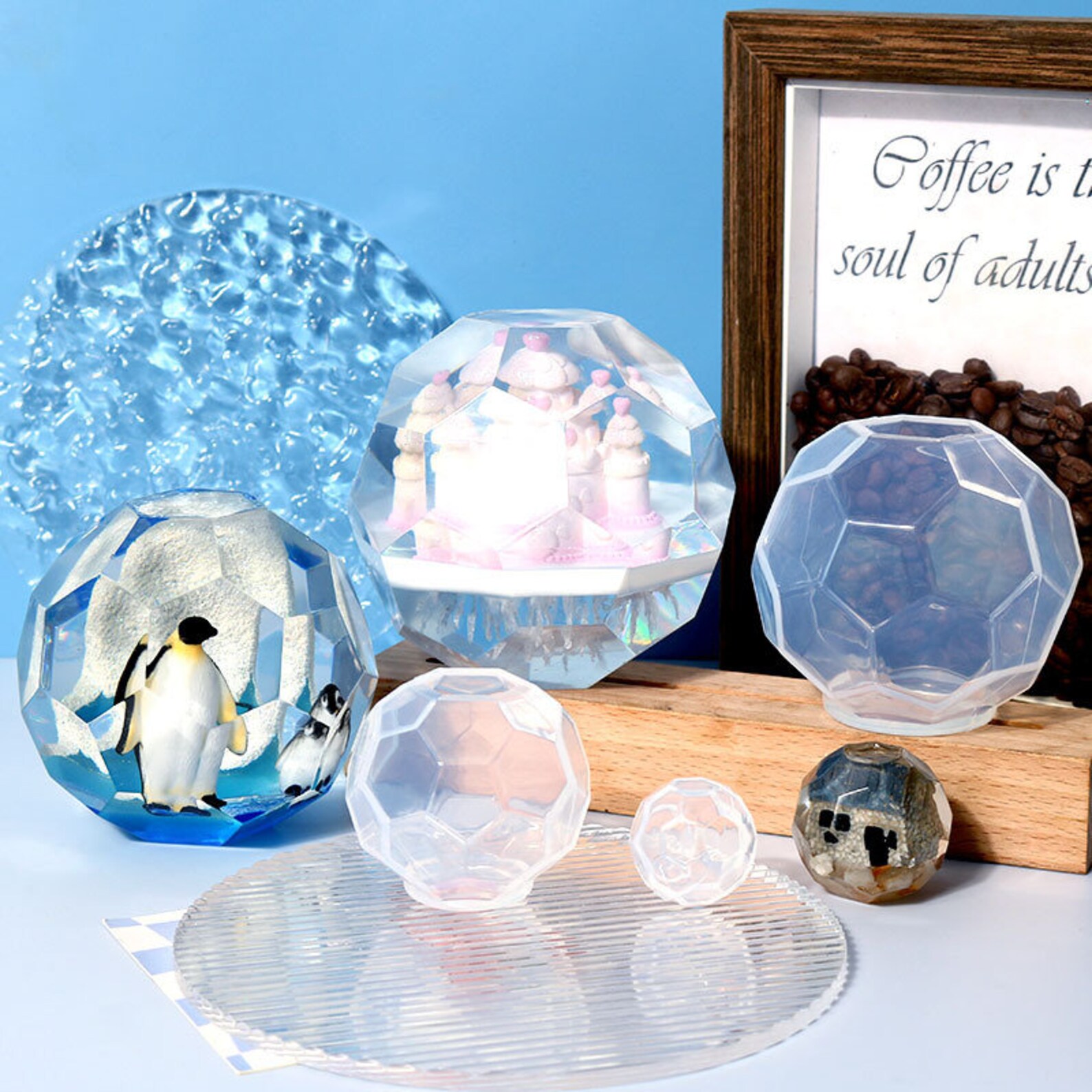 Hexagon Ball 1 2 3 4 Inch Silicone Ball - Etsy