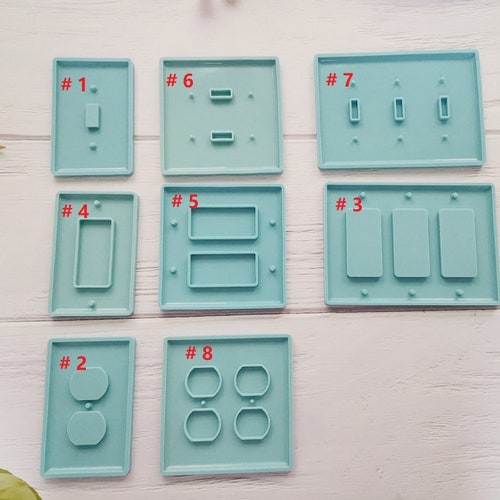 Light Switch Cover Resin Mold Outlet Cover Resin Mold Square - Etsy