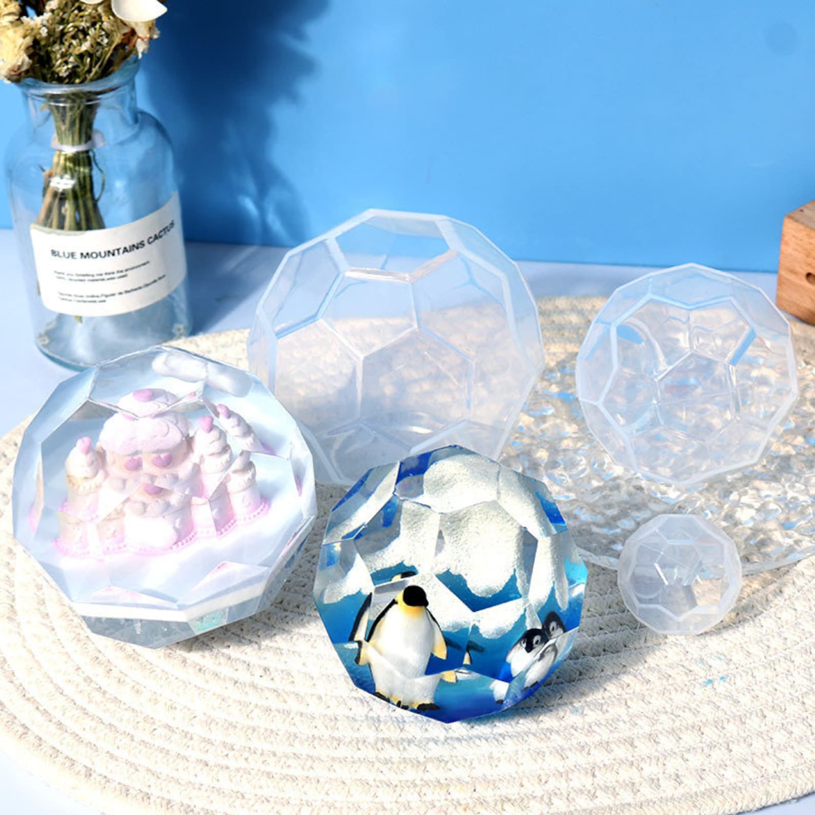 Hexagon Ball 1 2 3 4 Inch Silicone Ball - Etsy