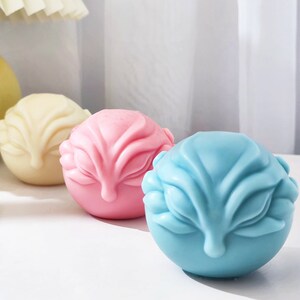 3D Sleeping Fox Candle Silicone Mold DIY Animal Scented Candle Soap ...