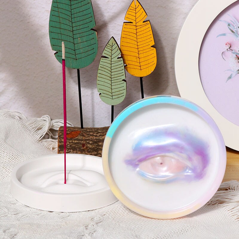 Eye and Lip Incense Holder Mold , Long Incense Sticks Holder Mold , DIY ...