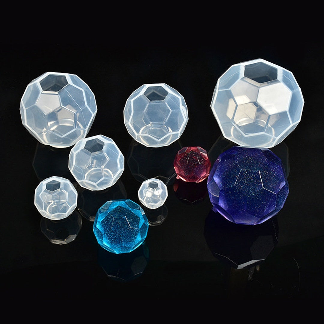 Hexagon Ball 1" 2 ” 3" 4" Inch Silicone Ball Molds ,epoxy Resin Art for ...