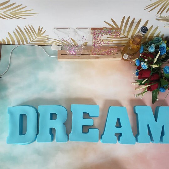 Jumbo 6'' Inch Huge Alphabet Mold ,large Letter Silicone Mold, Large ...