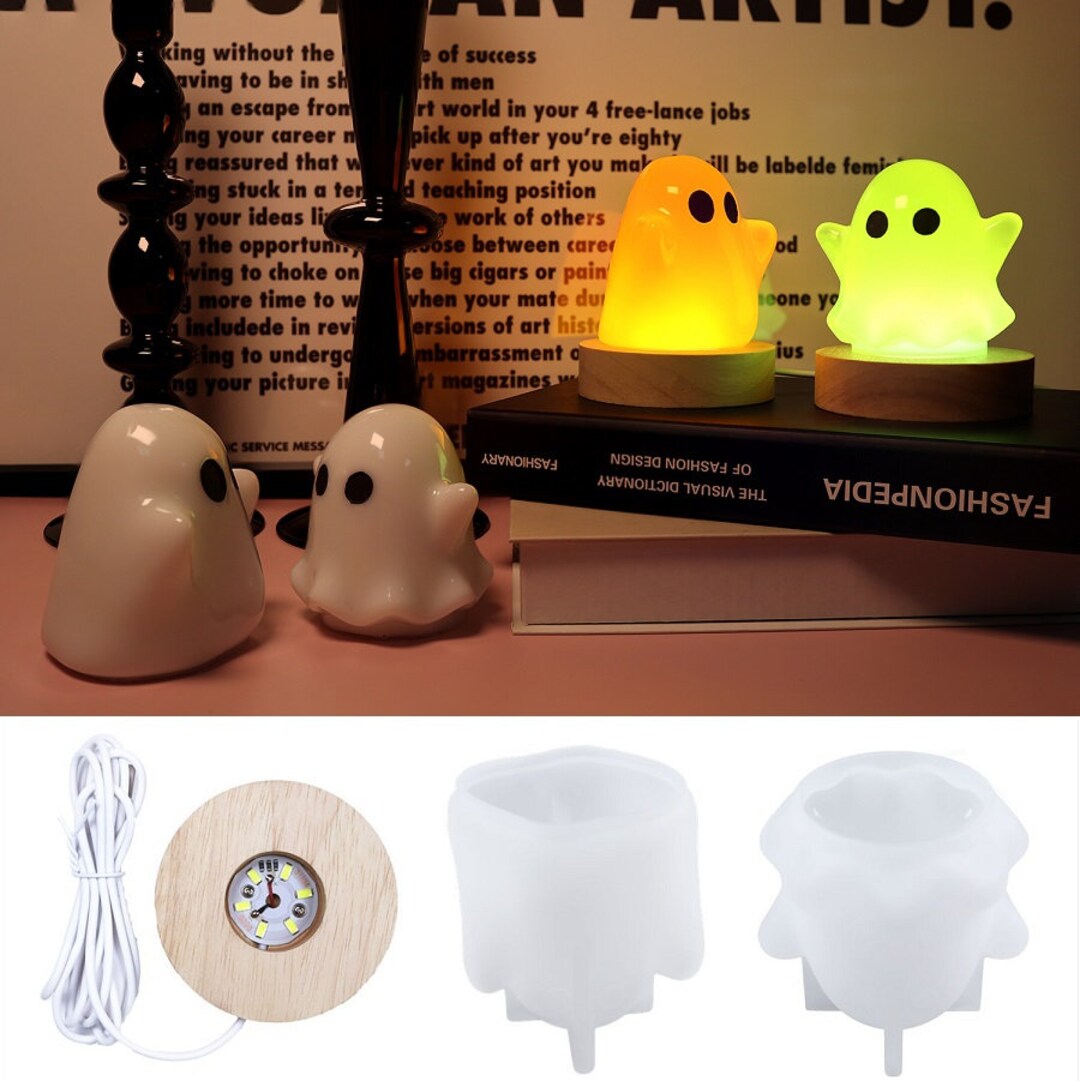Resin Ghost Silicone Mold , DIY Handmade Epoxy Resin Halloween Decor ...