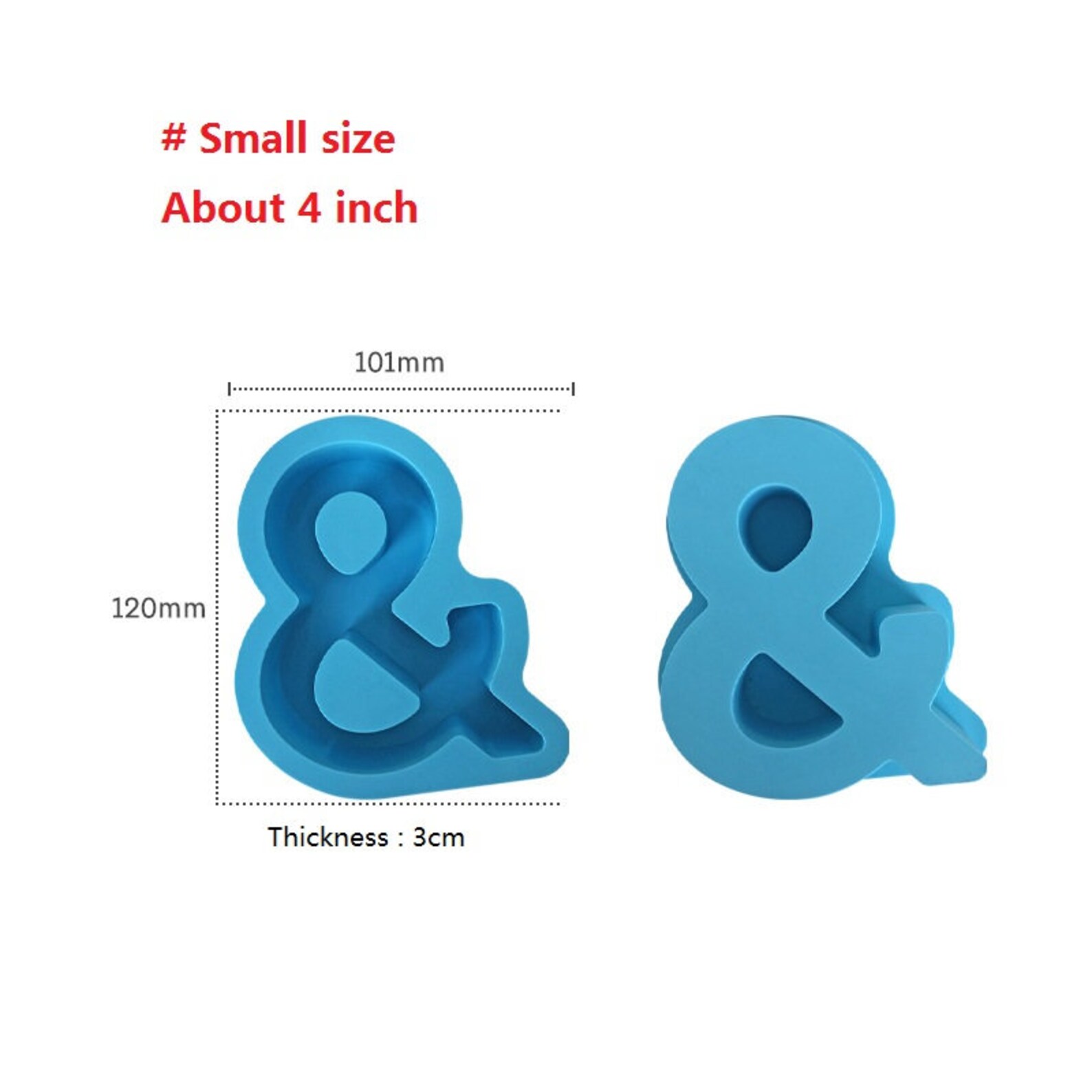 Jumbo 4'' & 7'' Inch Alphabet Mold large - Etsy