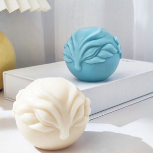3D Sleeping Fox Candle Silicone Mold DIY Animal Scented Candle Soap ...