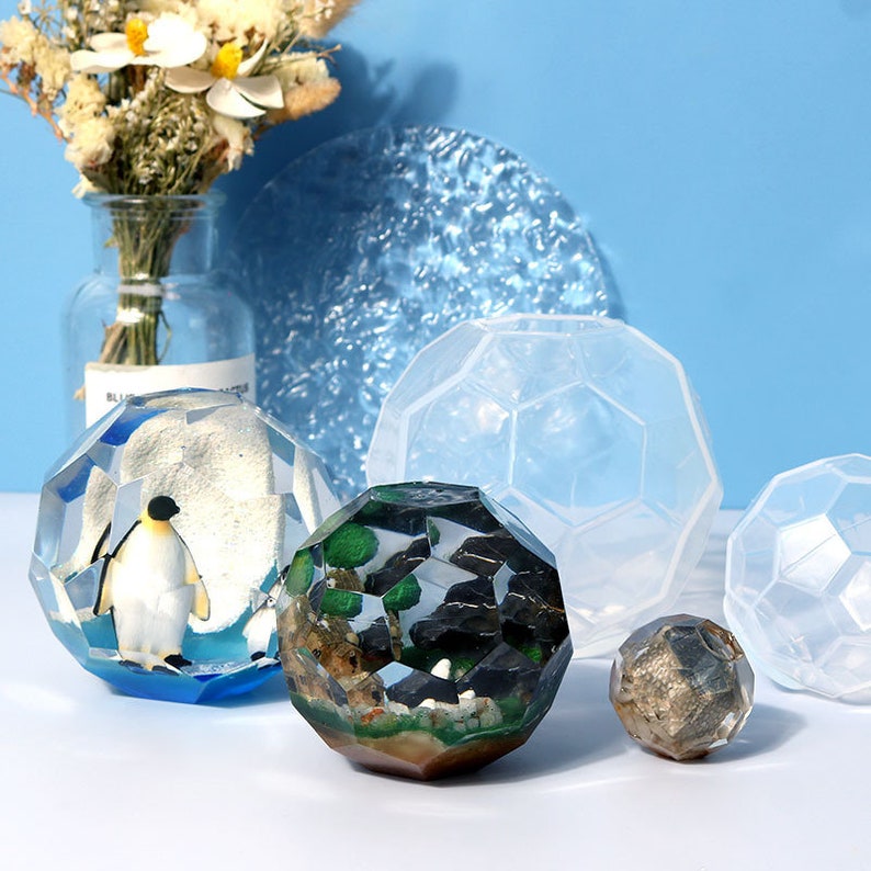 Hexagon Ball 1 2 3 4 Inch Silicone Ball - Etsy