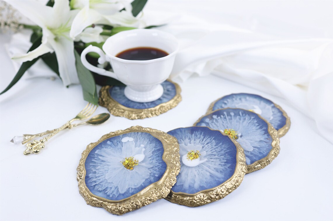 Resin Irregular Geode Coaster & Tray Molds Round Circle Mold - Etsy