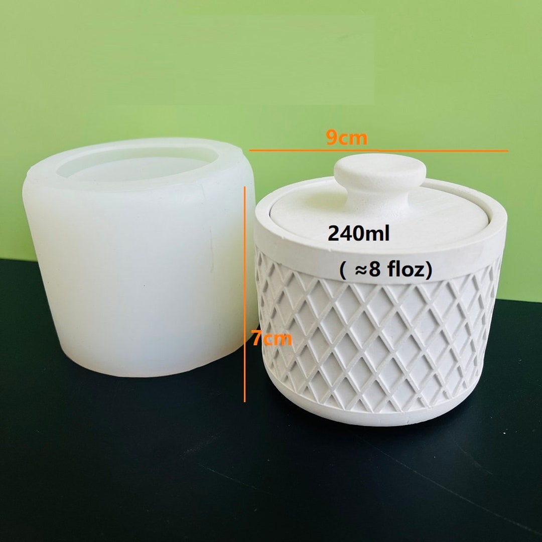 Candle Vessel Jar & Lid Molds Scented Candle Vessel Wax Cup - Etsy