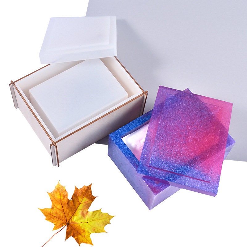 Tissue Box Resin Mold With Cover Storage Box Silicone Mold Jewelry ...