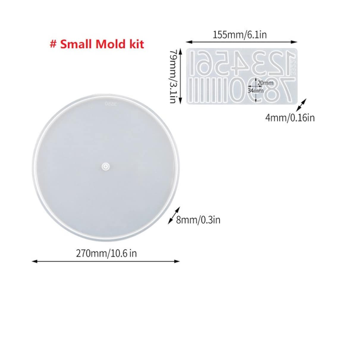Large Wall Clock Molds, Clock Hardware ,epoxy Resin Wall Clock Silicone ...