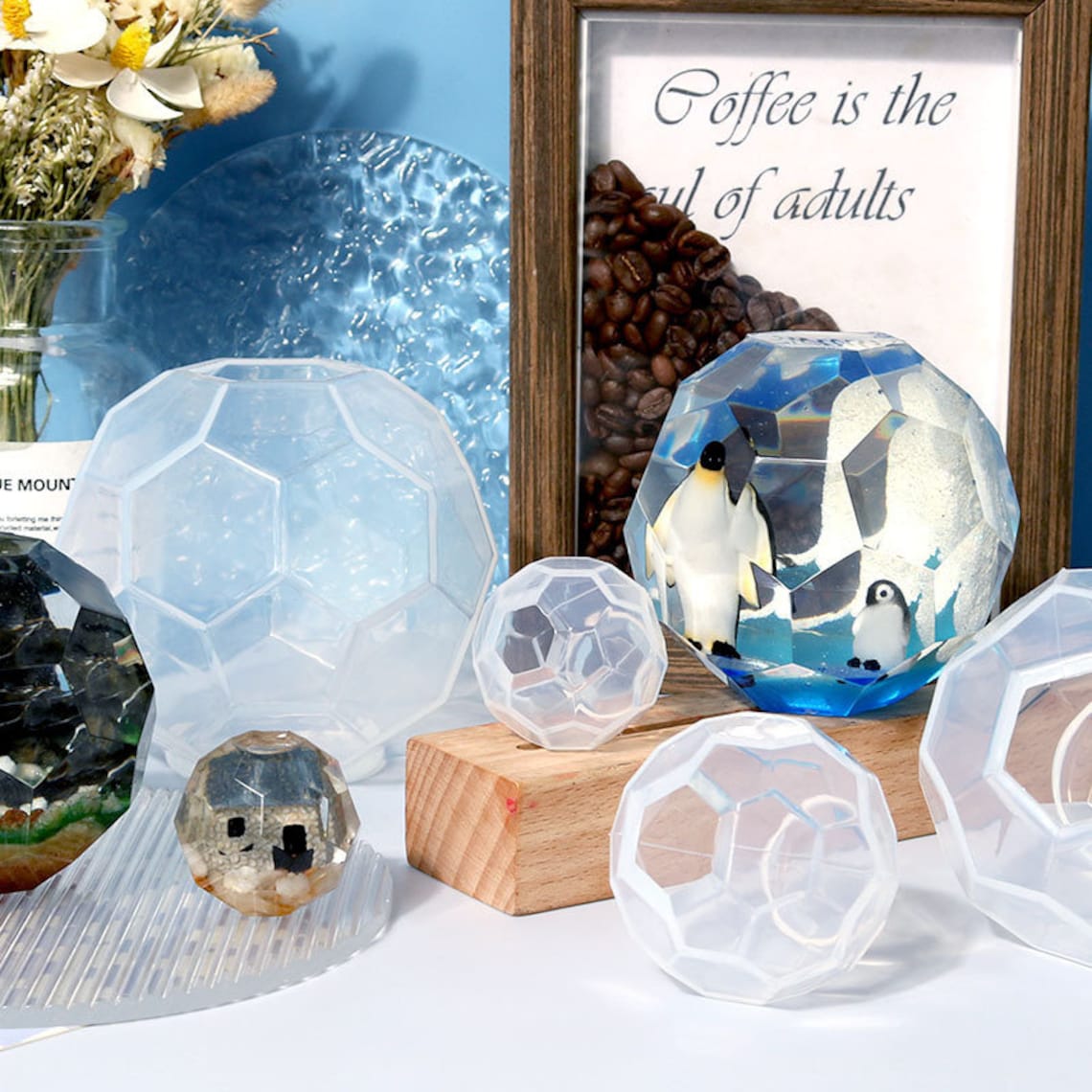Hexagon Ball 1 2 3 4 Inch Silicone Ball - Etsy