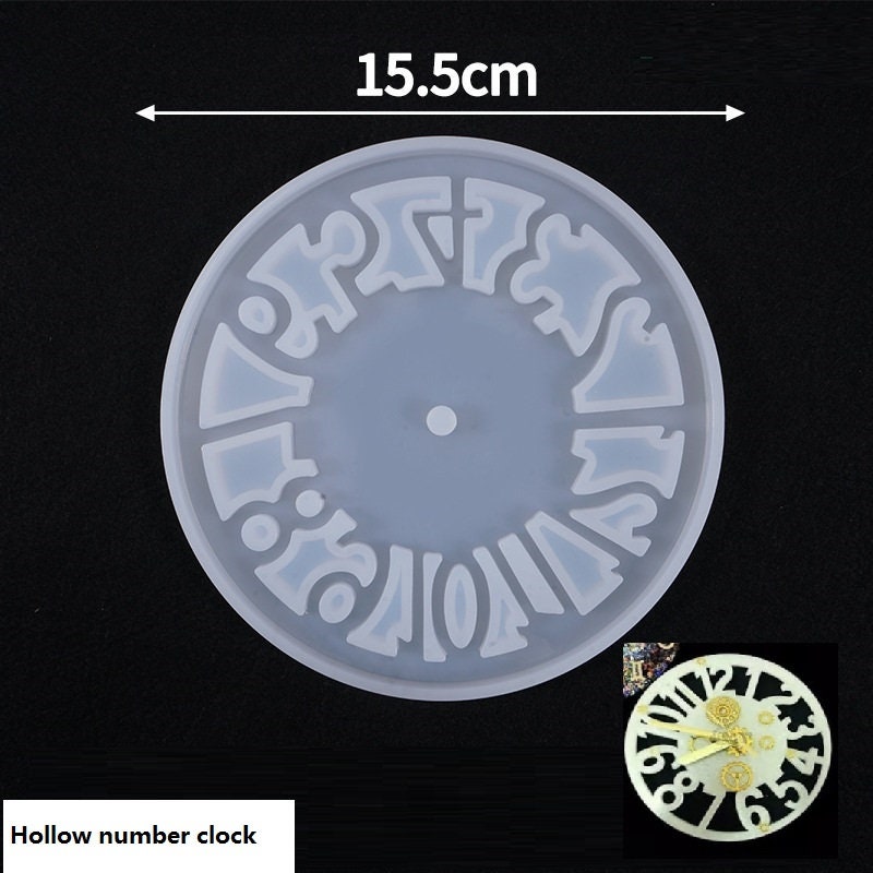 Clock Molds With Clock Hardware CLASSIC NUMBER CLOCK Mold - Etsy