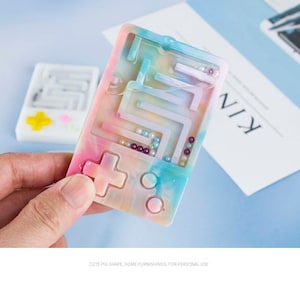 Maze Game Quicksand Keychain Mold ,epoxy Resin Square ,celephone Maze ...