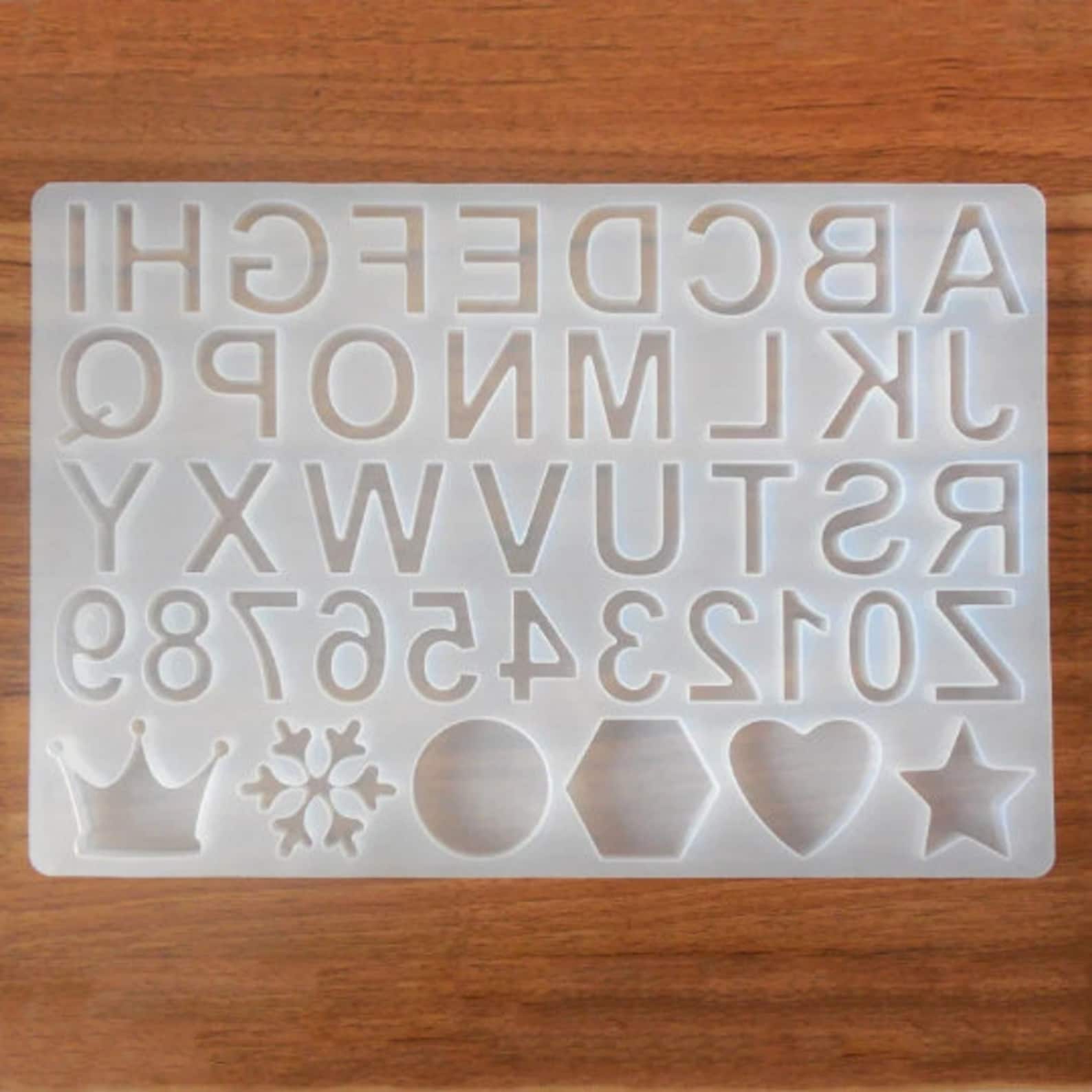 Lowercase Number Alphabet Silicone Mold Lower Case Letter Resin Molds ...