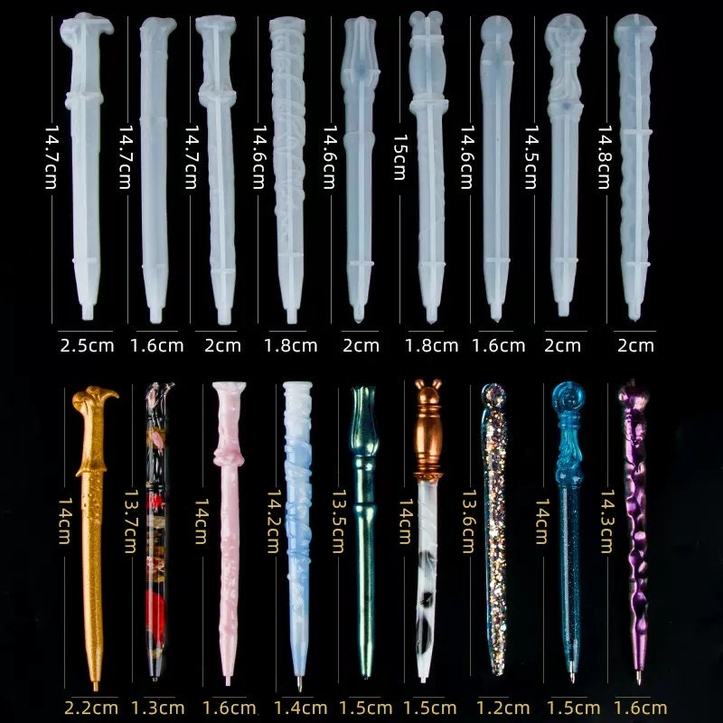 10 Kinds Magic Wand Ballpoint Pen Silicone Mold DIY Handmade - Etsy