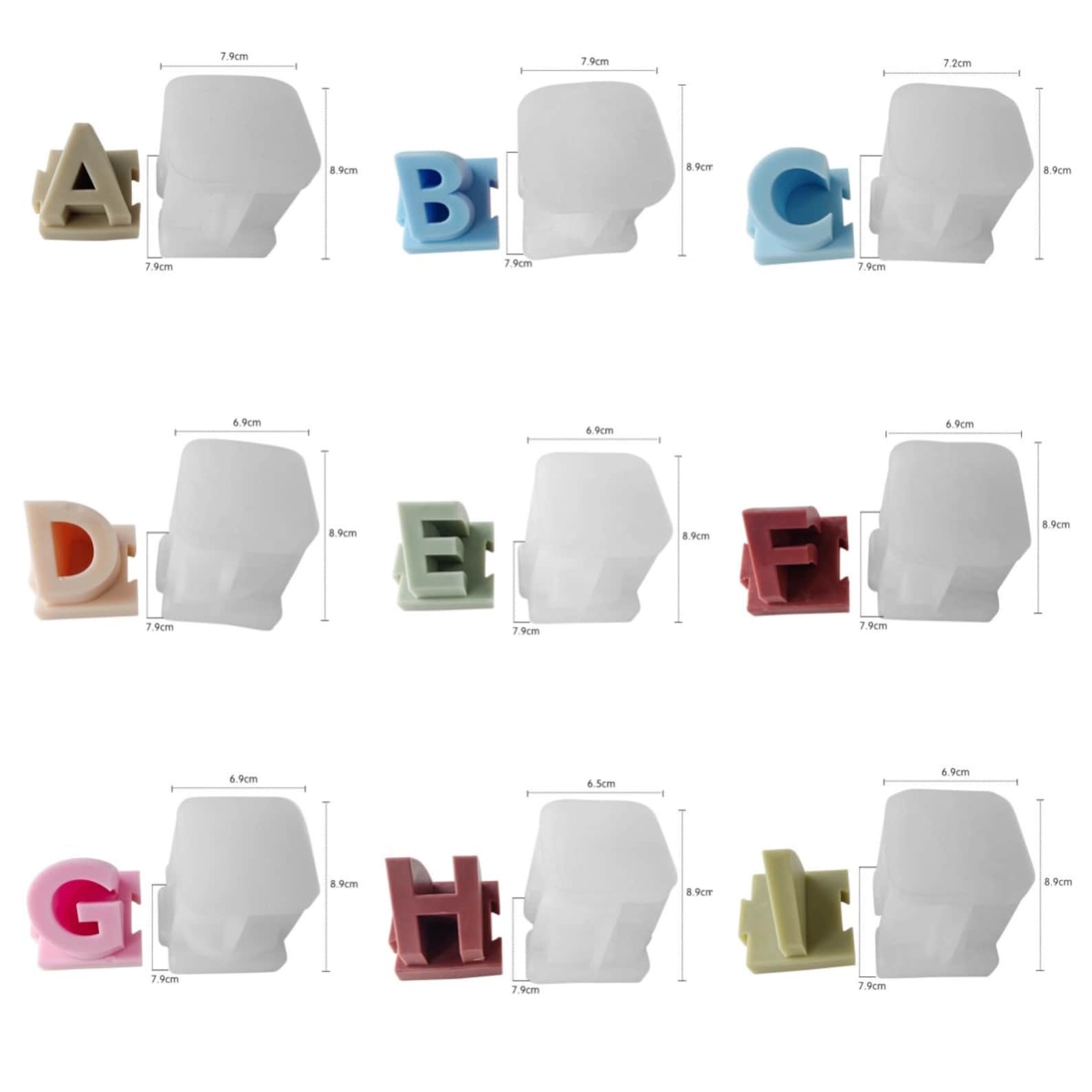 Puzzle Alphabet Mold , A-Z Letters Mold Kit , Home Decoration Alphabet ...