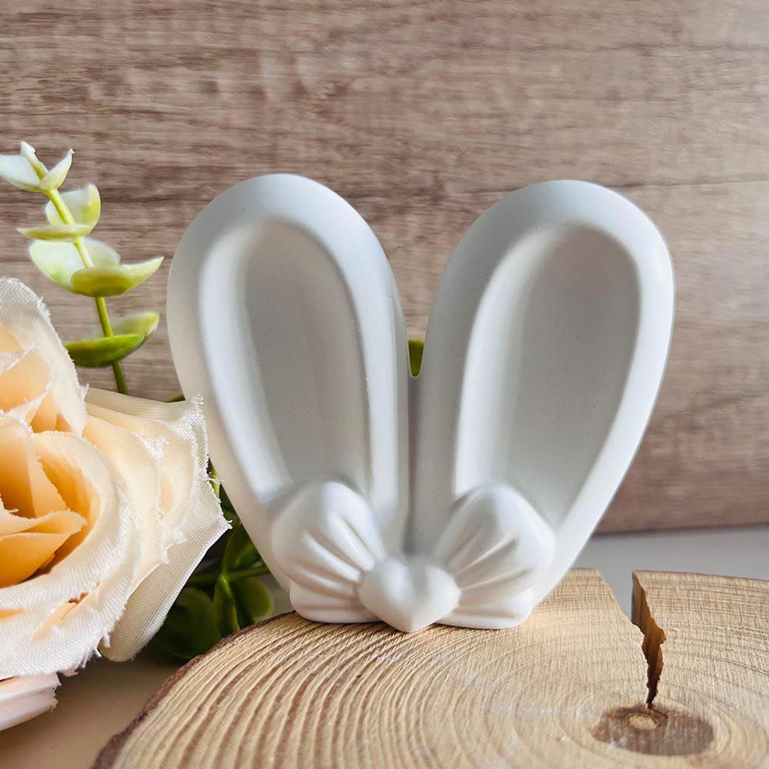 Silicone Mold for Cute Bunny Ears Mold Ears Rabbit Mold Concrete Cement ...