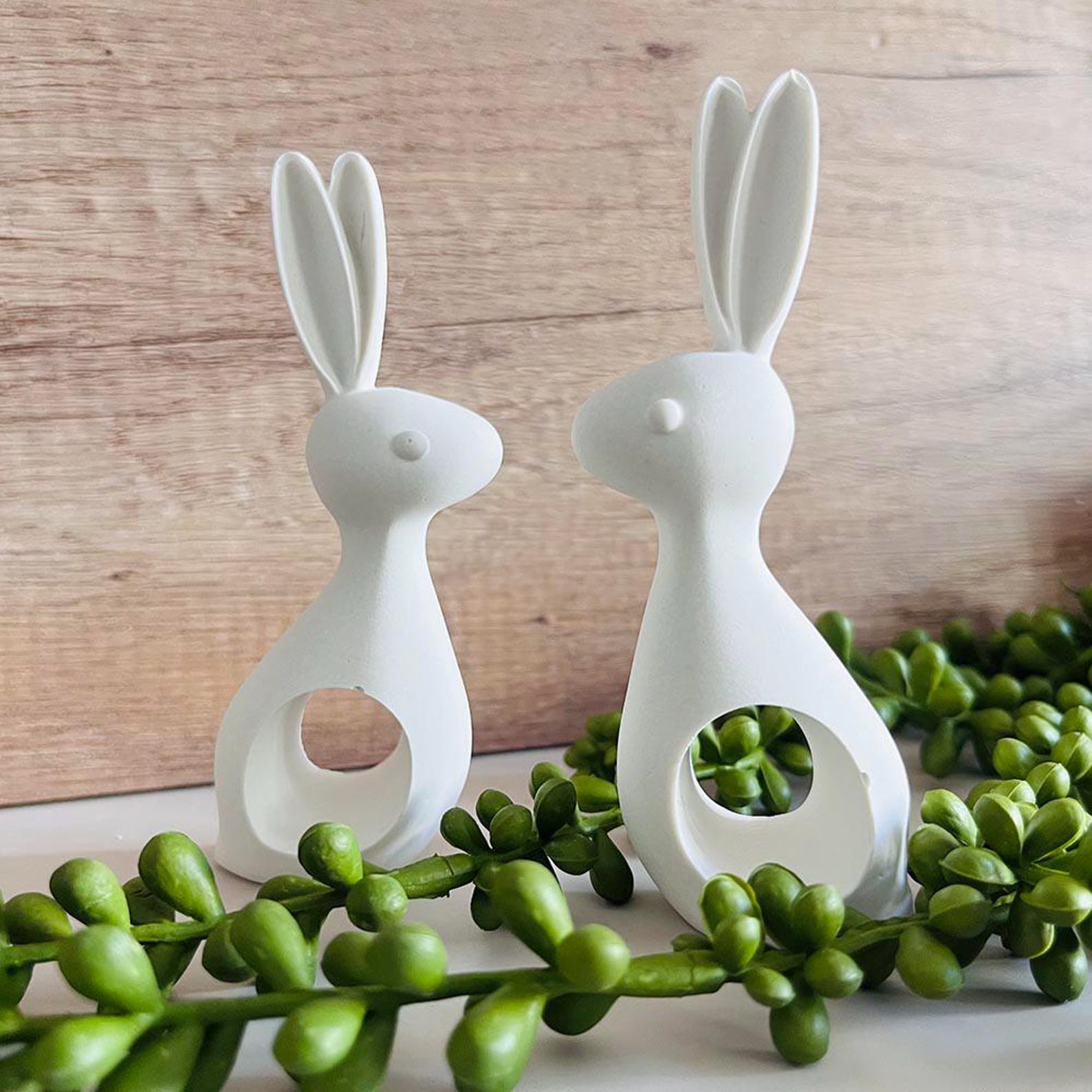 Silicone Mold for A Pair of Rabbits Mold Easter Rabbit Mold Concrete ...