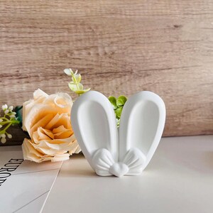 Silicone Mold for Cute Bunny Ears Mold Ears Rabbit Mold Concrete Cement ...