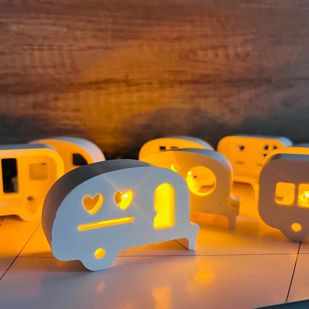 Silicone Mold for Small Camper Mold LED Camping House MOULD Heart ...