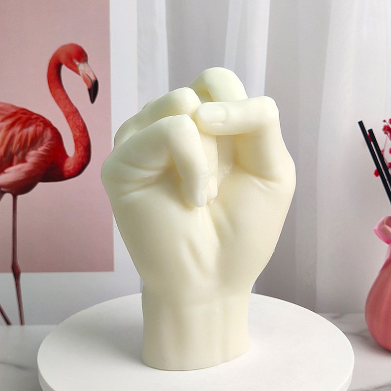 Kinds of Finger Gesture Candle Scented Mold- Silicone Fist Middle ...