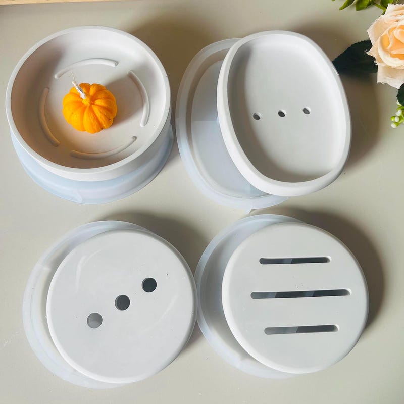 Round Silicone Soap Tray - Etsy