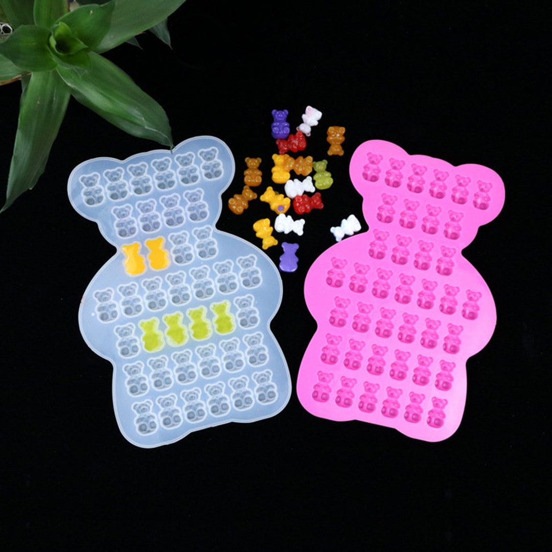 Cute 39pcs Gummy Bear Mold Gummy Bear Silicone Molds DIY Handmade Molds ...