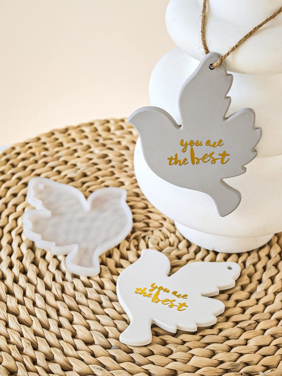 Slicone Mold for Dove Ornament Resin Mod Flying Bird Mould Jewelry ...