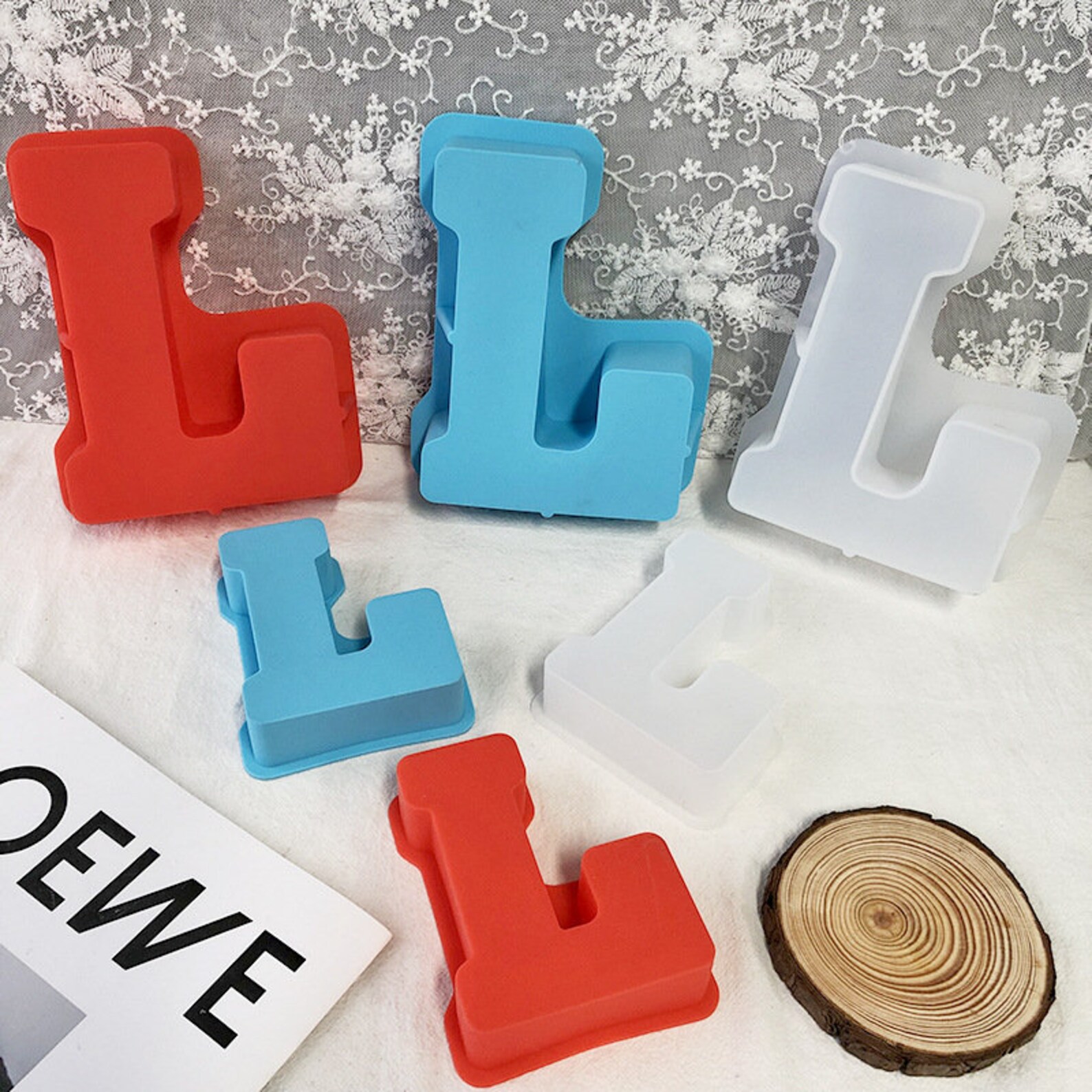 Jumbo 4'' & 7'' Inch Alphabet Mold large - Etsy