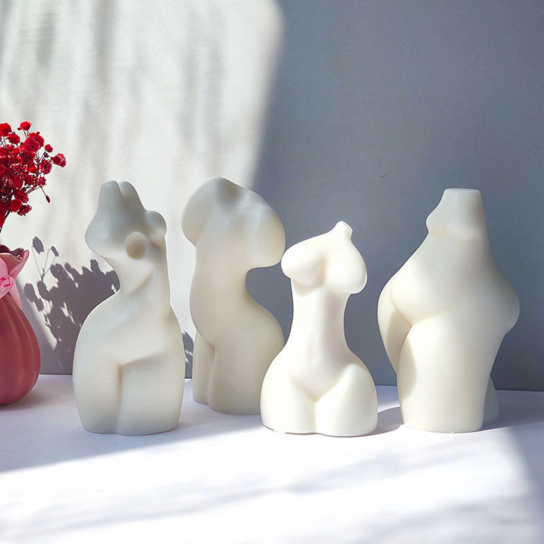 Abstract Art Body Candle Silicone Mold DIY Female Male Human Body ...