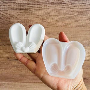 Silicone Mold for Cute Bunny Ears Mold Ears Rabbit Mold Concrete Cement ...