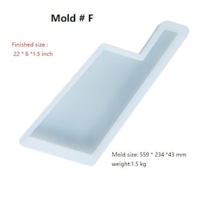 6 Styles Rectangle Cutting Board Mold With Handle -DIY Reusable Epoxy ...
