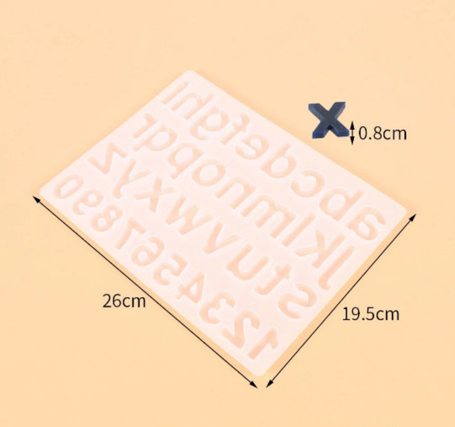 Lowercase Number Alphabet Silicone Mold Lower Case Letter - Etsy