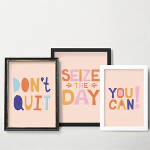 Positive Quote Poster Bundle 12 Prints // Mental Health Prints ...