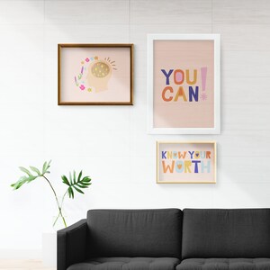 Positive Quote Poster Bundle 12 Prints // Mental Health Prints ...