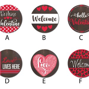 Valentine Welcome Sign, Door Hanger, Valentines Day Decor, Hearts, Love ...
