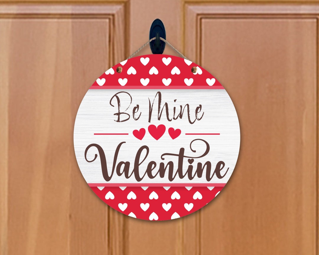 Valentine Welcome Sign, Door Hanger, Valentines Day Decor, Hearts, Love ...